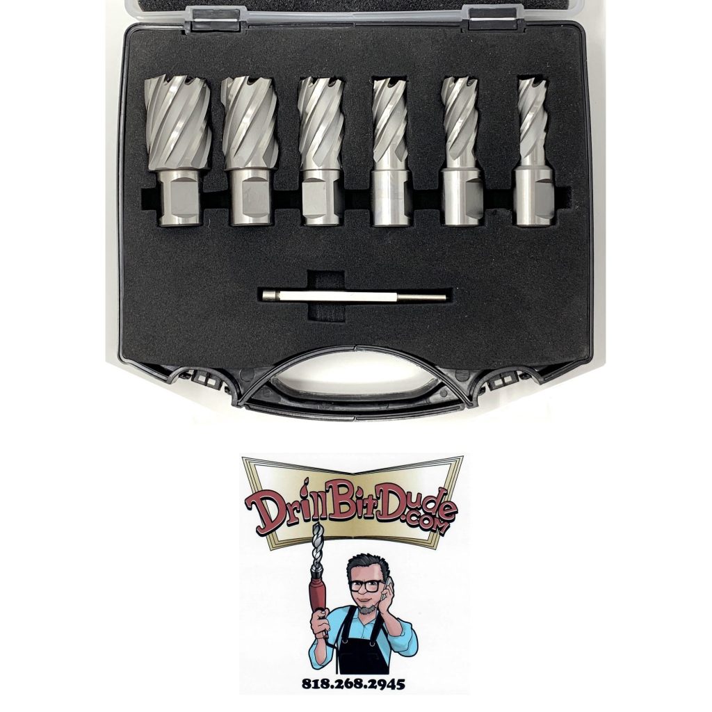 The Dude's 6 Piece Cobalt Annular Cutter Set - Drill Bit Dude